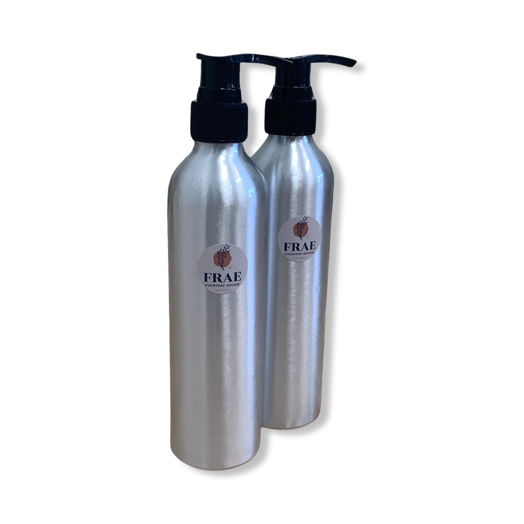 Empty Aluminum Pump Bottle - Frae Everyday Goods